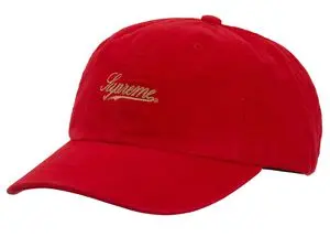 Supreme Lightweight Moleskin 6-panel Cap - Red