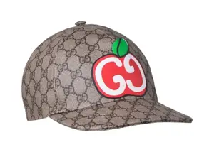 Gucci Apple Print Gg Velcro Strap Capwhite