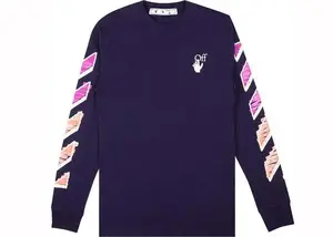 Off-White Diag Marker Arrow Long Sleeve Tee Shirt