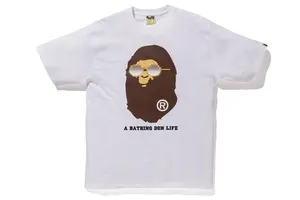 A BATHING APE X Big Sean Swarovski Ape Head Tee Shirt
