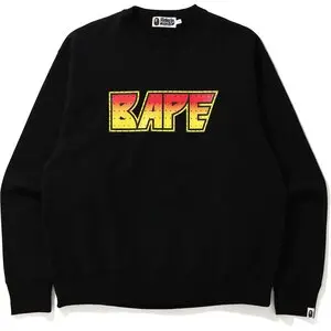 A BATHING APE Crystal Stone Relaxed Crewneck Sweatshirt