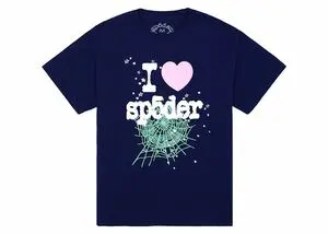 SP5DER Souvenir Tee Shirt Navy Blue