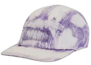 Supreme Bleached Chino Camp Cap - Purple