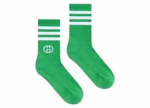 Gucci X Adidas Ankle Socks - Green/white