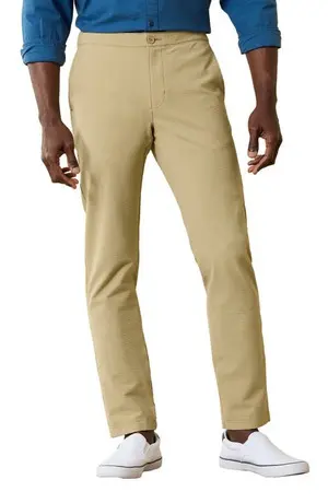 Tommy Bahama Nova Weave Performance Seersucker Pants - Stone Khaki