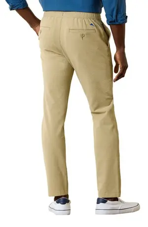 Tommy Bahama Nova Weave Performance Seersucker Pants - Stone Khaki
