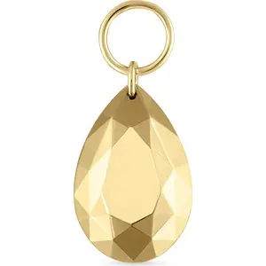 MARIA TASH Faceted Pear Charm Pendant - Yellow Gold