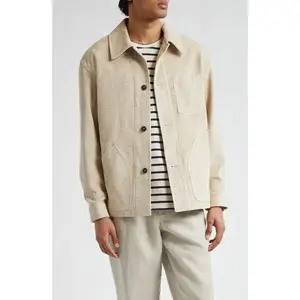 De Bonne Facture Maquignon Denim Work Jacket In Undyed - 65% Off