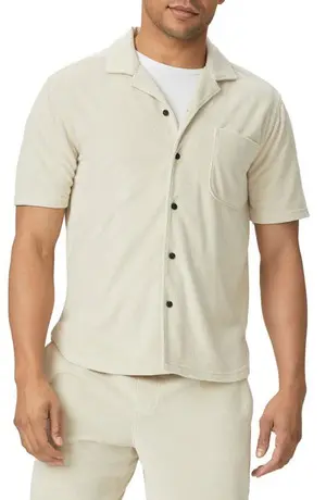 Paige Colvin Terry Cloth Camp Shirt - Macadamia