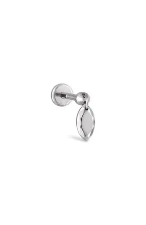 MARIA TASH Faceted Marquise Single Stud Earring - White Gold