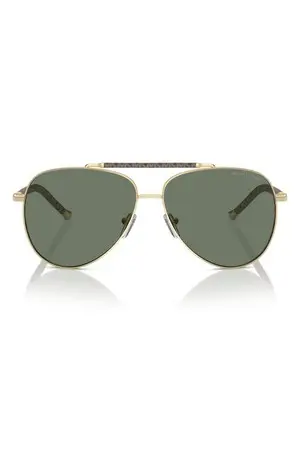 Michael Kors Portugal 59mm Pilot Sunglasses - Green