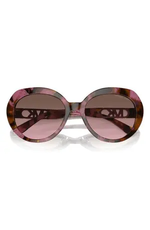 Michael Kors 56mm Round Sunglasses