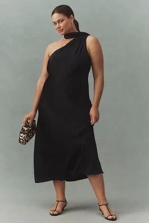 black floral print midi dress Black Floral Zipper Slip Midi Dress & Reviews - Black - Dresses