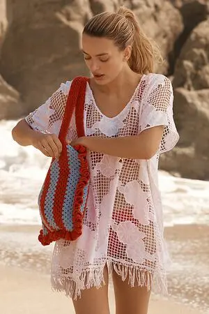 DAMSON MADDER Frill Crochet Bag
