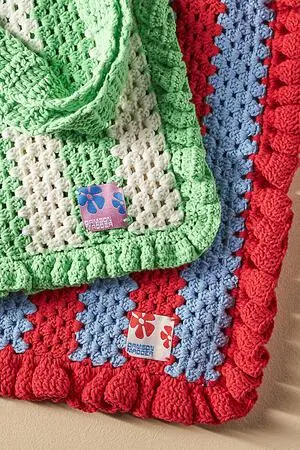 DAMSON MADDER Frill Crochet Bag