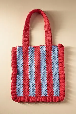 DAMSON MADDER Frill Crochet Bag