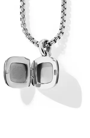 David Yurman Sculpted Cable Square Locket