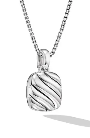 David Yurman Sculpted Cable Square Locket
