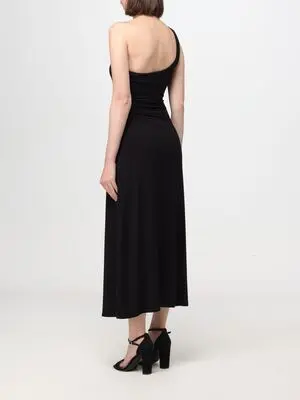 Karl Lagerfeld One Shoulder Ruched Midi Dress