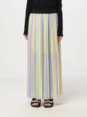 Karl Lagerfeld Pleated Stripe Maxi Skirt