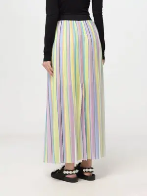 Karl Lagerfeld Pleated Stripe Maxi Skirt
