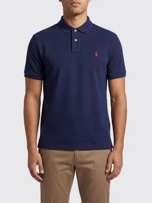 Polo Ralph Lauren Cotton Polo Shirt With Embroidered Logo Navy