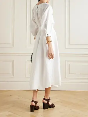 Loro Piana Belted Linen Dress