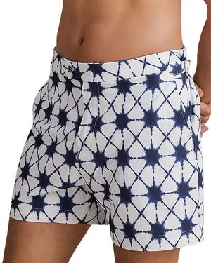 REISS California Printed Regular Fit Swim Trunks
