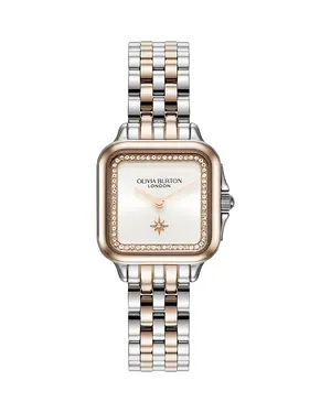 OLIVIA BURTON Grosvenor Watch 28mm X 28mm - White/two-tone
