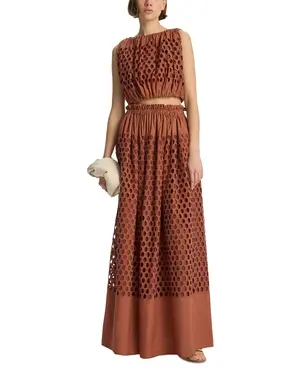 A.L.C. Flora Eyelet Maxi Skirt