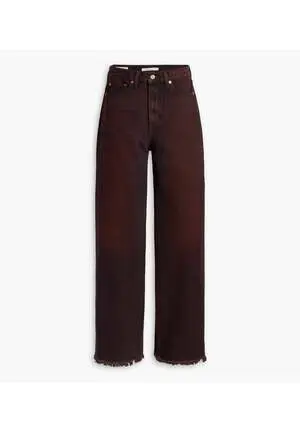 LEVI'S Ribcage Wide Leg Jeans In Cherry Cordial Red - Brown