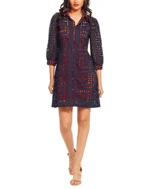 Eva Franco Aspen Mini Dress - Blue
