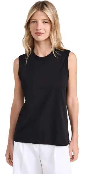 Another Tomorrow Sleeveless T-shirts For Women