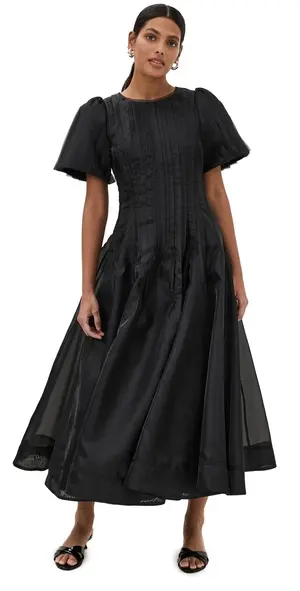 Aje Nova Pleated Midi Dress