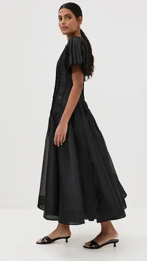 Aje Nova Pleated Midi Dress