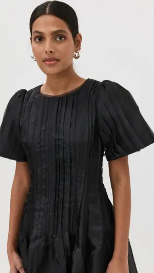 Aje Nova Pleated Midi Dress