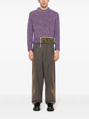BLUEMARBLE Rhinestone-embellished Tapered Trousers