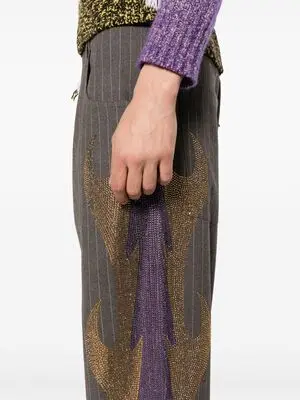 BLUEMARBLE Rhinestone-embellished Tapered Trousers