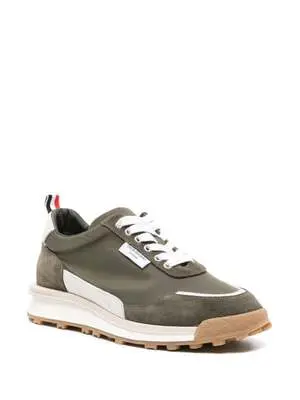 Thom Browne Alumni Suede Sneakers - Green