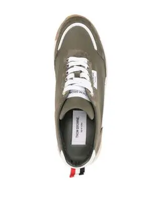 Thom Browne Alumni Suede Sneakers - Green