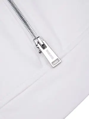 TEAM WANG DESIGN Logo-print Cropped Track Jacket - White
