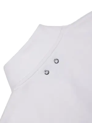 TEAM WANG DESIGN Logo-print Cropped Track Jacket - White