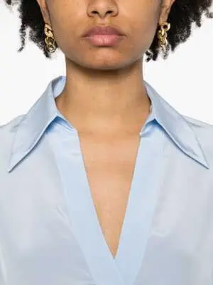BLANCA VITA Benjamin Silk Blouse - Blue