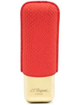 S.t. Dupont Snakeskin-effect Cigar Case - Red