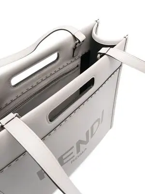 Fendi Embossed Logo Tote Bag