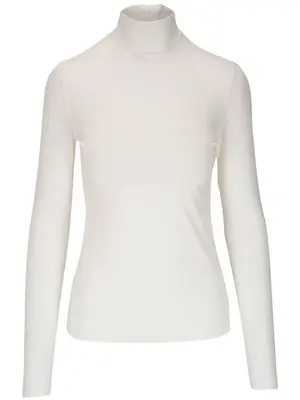 Akris High-neck Top - White