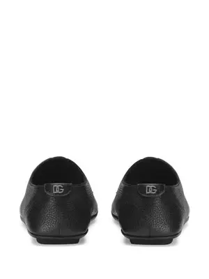 Dolce & Gabbana Logo-plaque Leather Derby Shoes