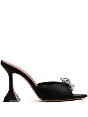 Amina Muaddi Rosie 95mm Sandals - Black