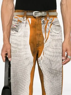 DIESEL® Trompe L'oeil Straight-leg Jeans
