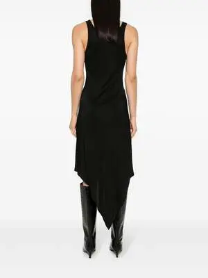 Helmut Lang Asymmetric-hem Midi Dress